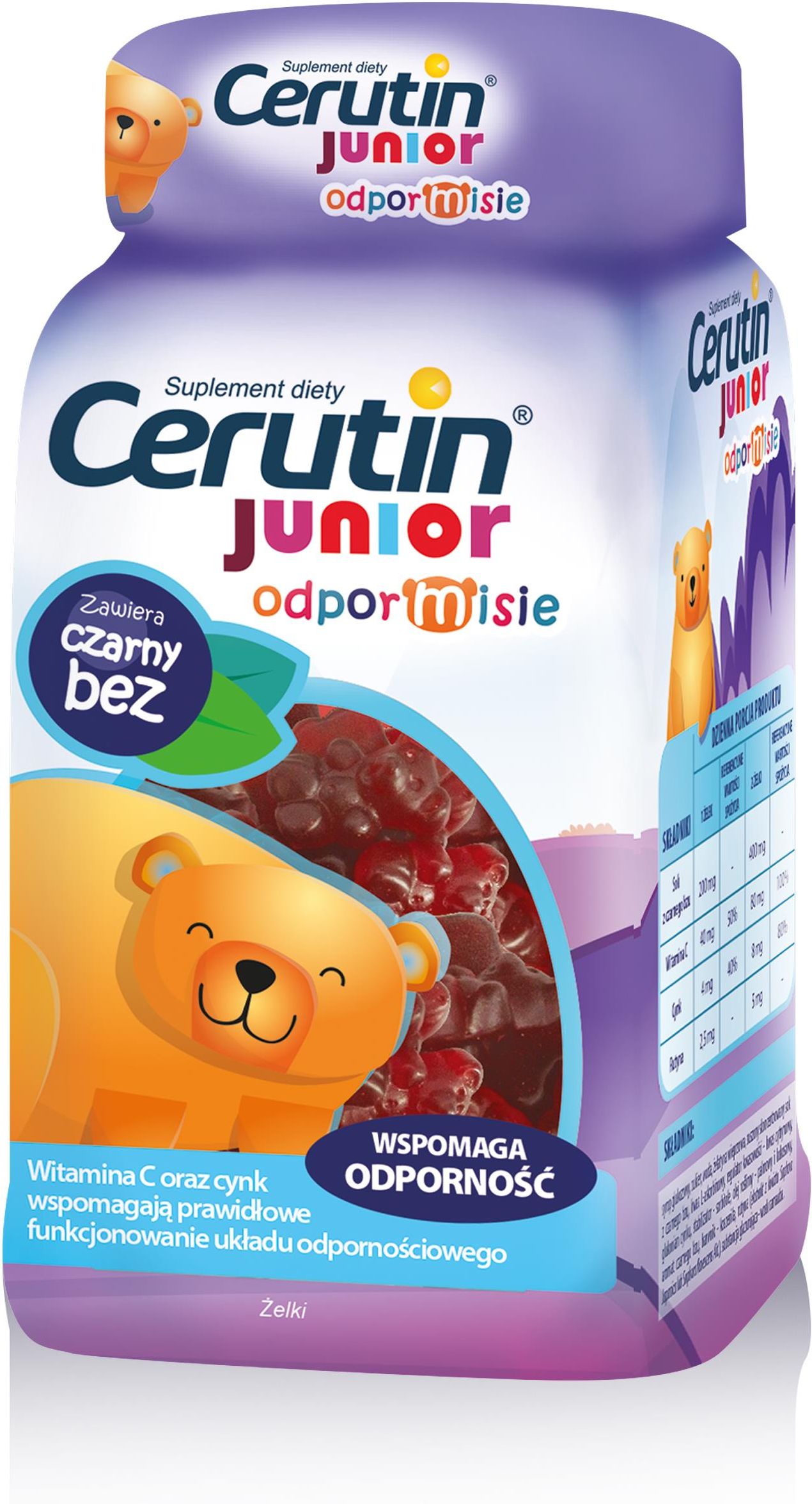 Cerutin Junior Odpormisie żelki 50 szt - Opinie i ceny na Ceneo.pl