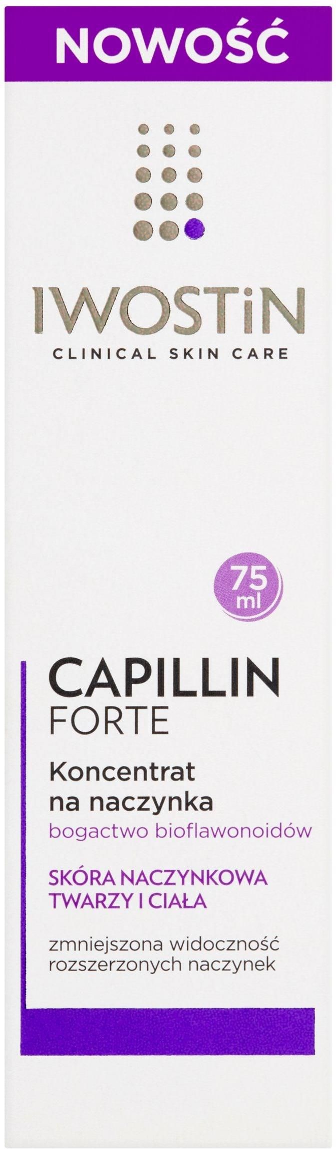 Dermokosmetyk IWOSTIN Capillin Forte koncentrat na naczynka 75ml ...