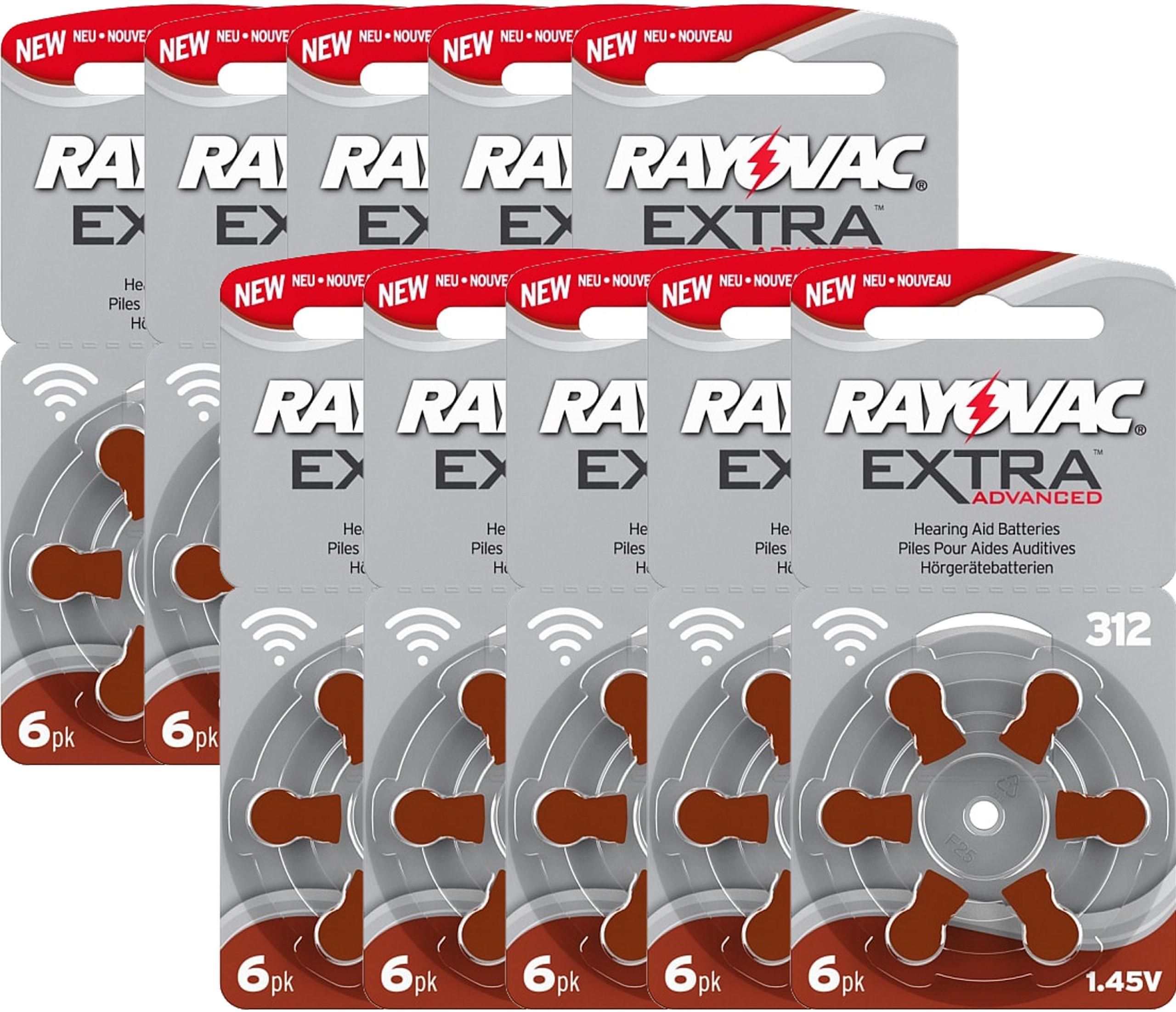 Rayovac 60 szt Baterie Słuchowe ZincAir 312 PR41 - Opinie i ceny na Ceneo.pl