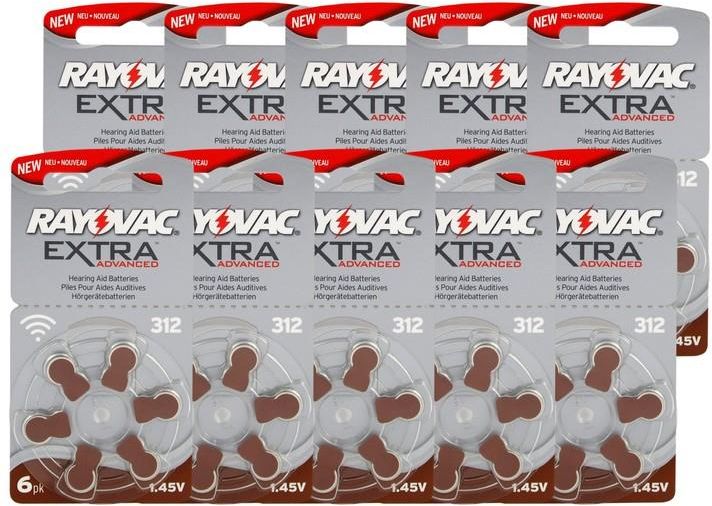 Rayovac Extra 60X Baterie Słuchowe 312 Pr41 - Opinie i ceny na Ceneo.pl