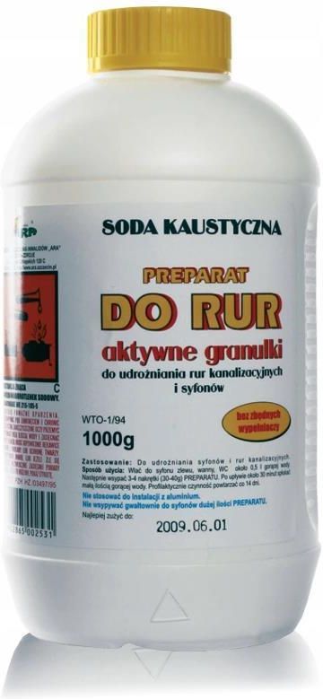 Ara Preparat Do Udrożniania Rur Soda Kaustyczna 1Kg - Opinie i ...