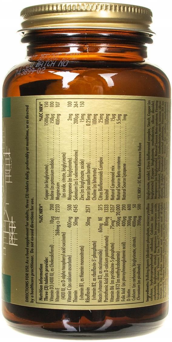 Solgar Solgar Male Multiple dla mężczyzn 120 tabl - Opinie i ceny na ...