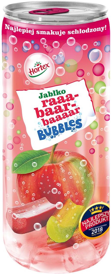 Hortex Bubbles Jabłko rabarbar Napój gazowany 240ml - Ceny i opinie ...