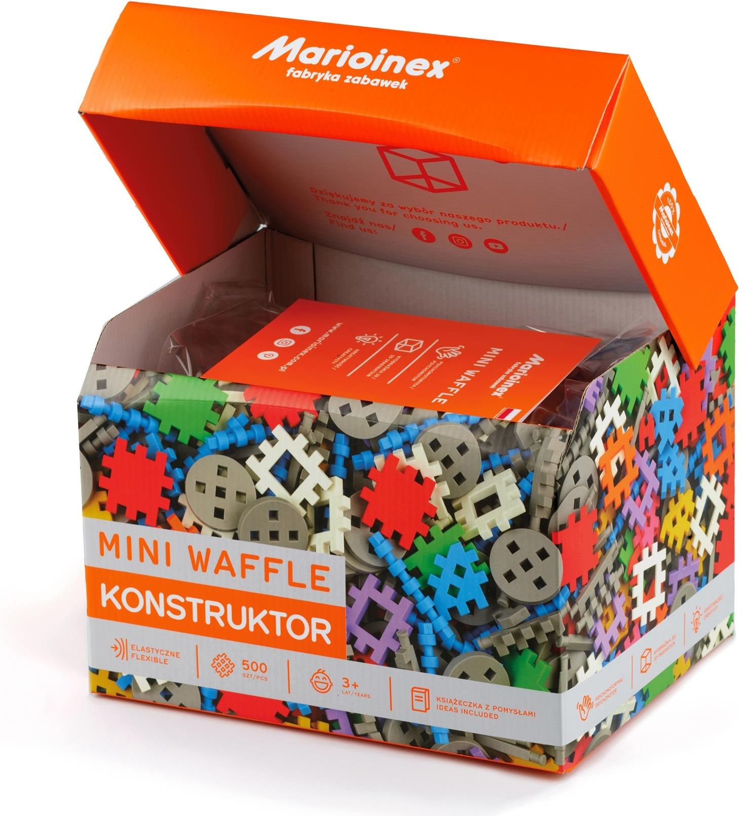 Marioinex Klocki Konstruktor Mini Wafle 500El. - ceny i opinie - Ceneo.pl