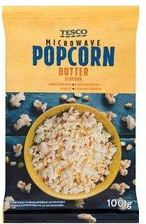 Tesco Popcorn O Smaku Maślanym Do Przygotowania W Kuchence Mikrofalowej ...