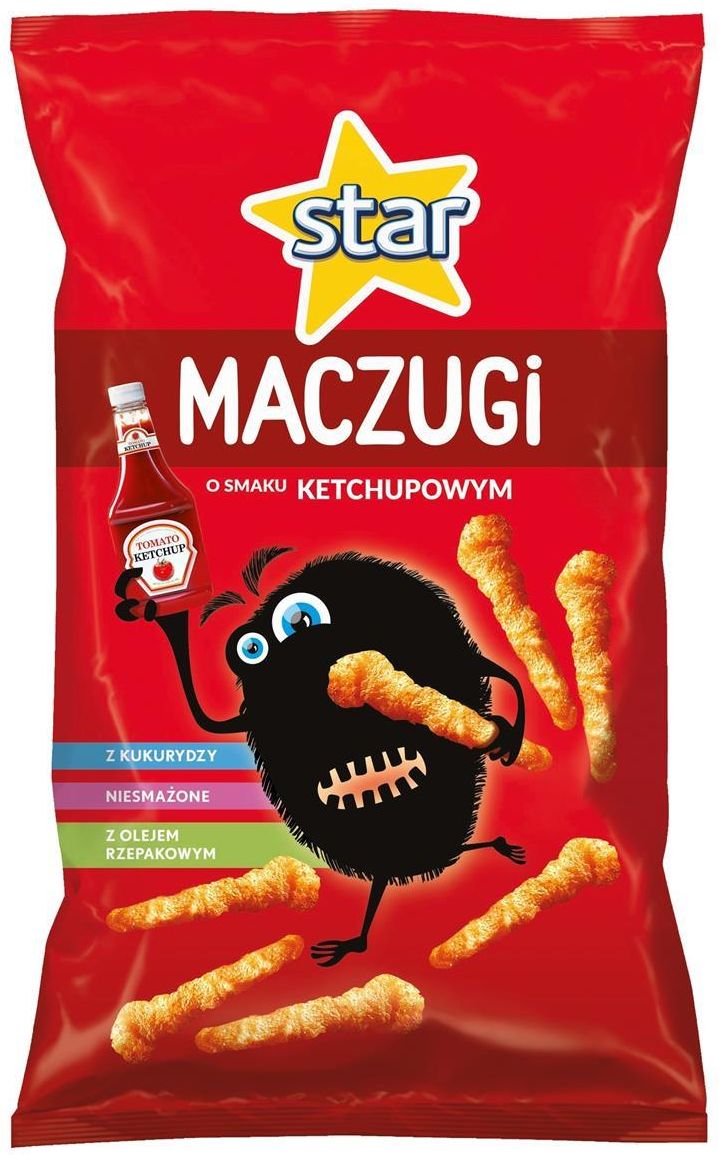Star Maczugi Chrupki Kukurydziane O Smaku Ketchupu 80G - Ceny i opinie ...