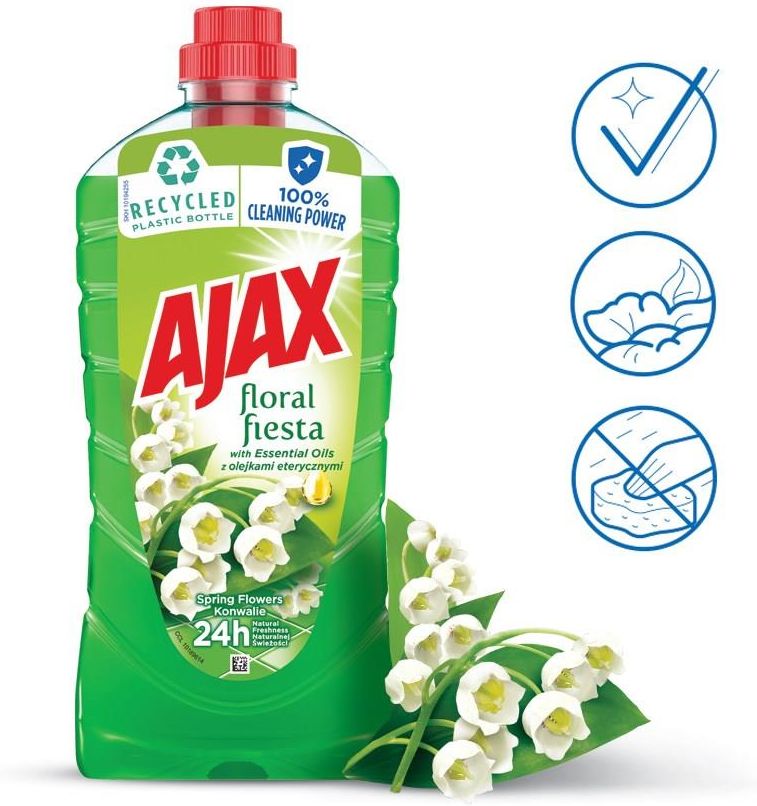 Ajax Płyn Uniwersalny Do Mycia Podłóg Konwalia 1L - Opinie i atrakcyjne ...