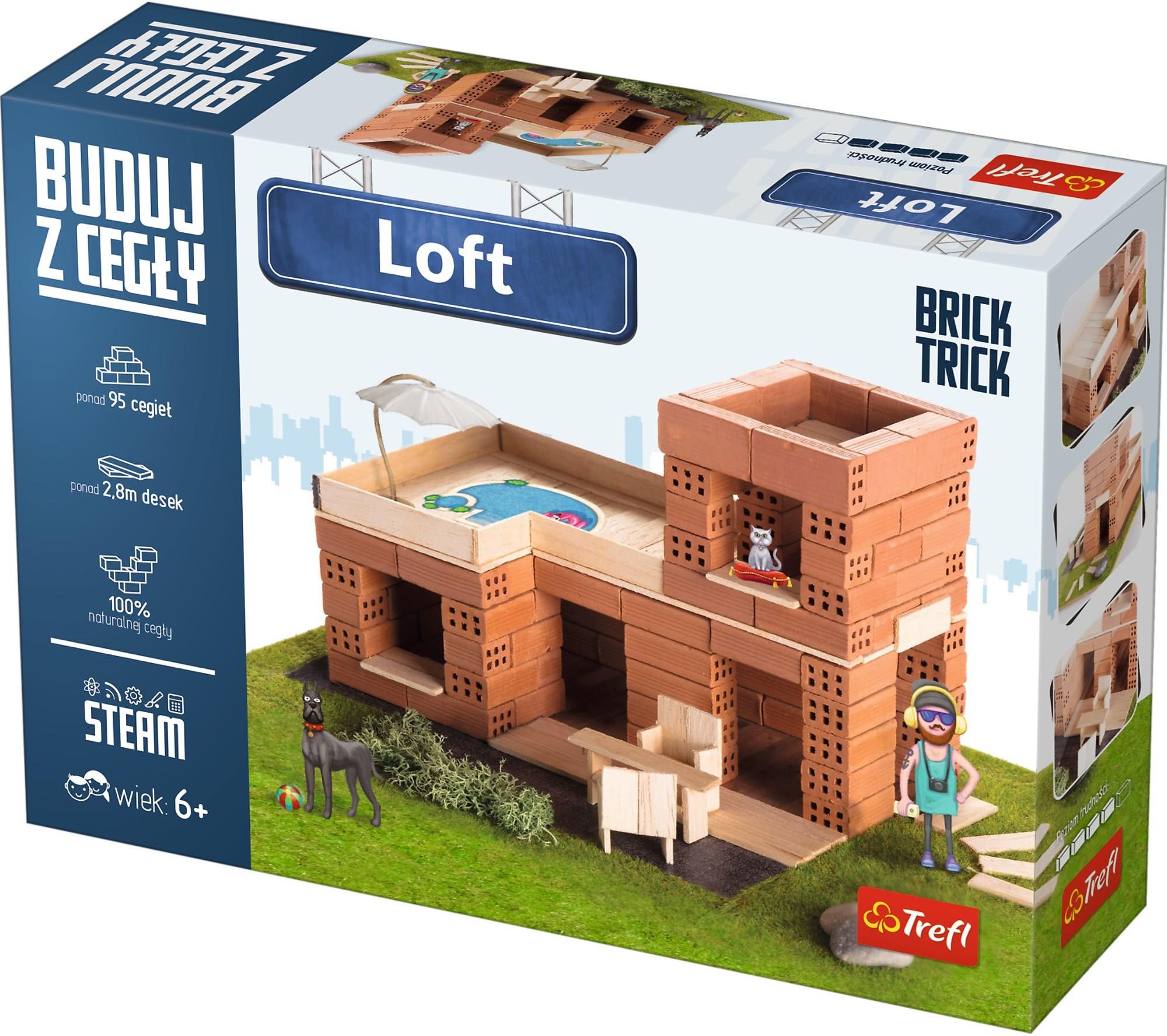 Trefl Brick Trick buduj z cegły Loft M 60872 - ceny i opinie - Ceneo.pl