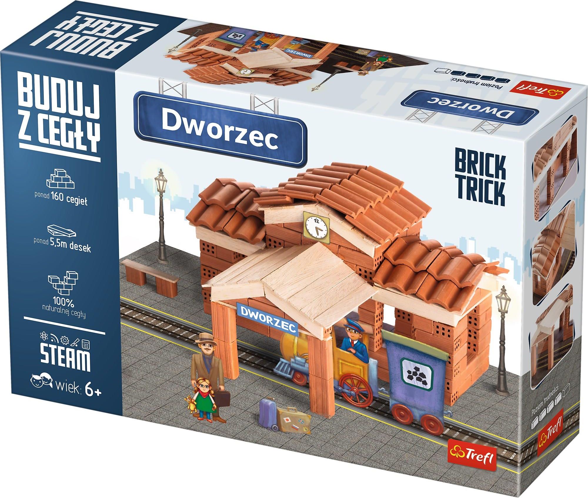 Trefl Brick Trick buduj z cegły Dworzec XL 60880 - ceny i opinie - Ceneo.pl