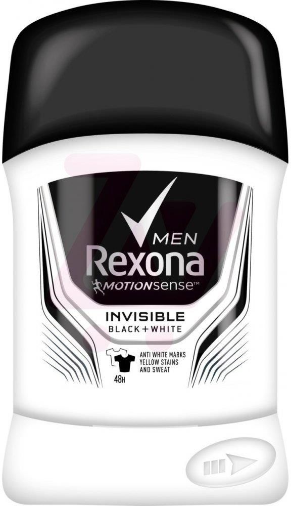 Rexona Men Invisible Black + White Antyperspirant wsztyfcie 50ml ...