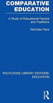 Nicholas Hans Comparative Education Routledge Libr - Literatura ...