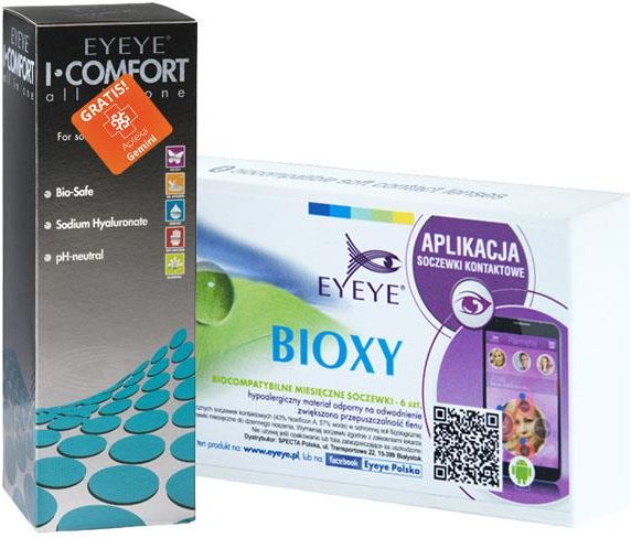 Soczewki Eyeye Bioxy 30-dniowe -1,75 6 szt - Opinie i ceny na Ceneo.pl