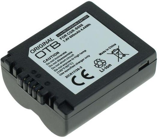 Akumulator dedykowany OTB Bateria Panasonic CGA-S006 CGA-S006A CGA-S006E CGR-S006 CGR-S006E DMW ...