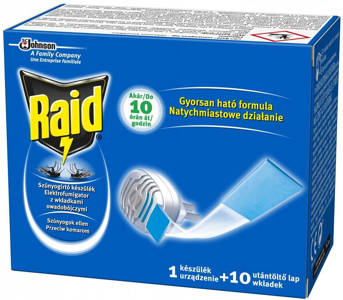 Sc Johnson Raid Przeciw Komarom Elektrofumigator Owadobójczy - Ceny i ...