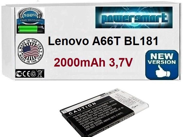 Bateria Powersmart Zamienna do Lenovo A66T Bl181 2000mAh (MZ1074 ...