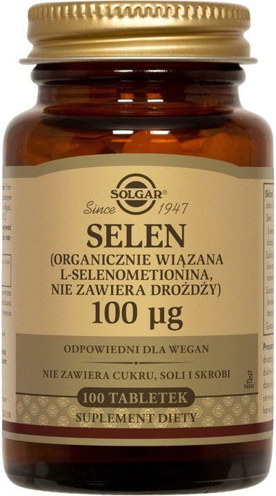 SOLGAR Selen 100µg 100 tabl - Opinie i ceny na Ceneo.pl