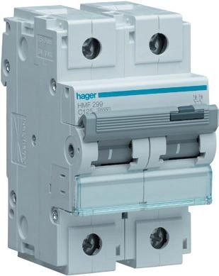 Bezpiecznik HAGER Wyłącznik nadprądowy 15 kA, 2-biegunowy 125A (HMC299) - Opinie i ceny na Ceneo.pl