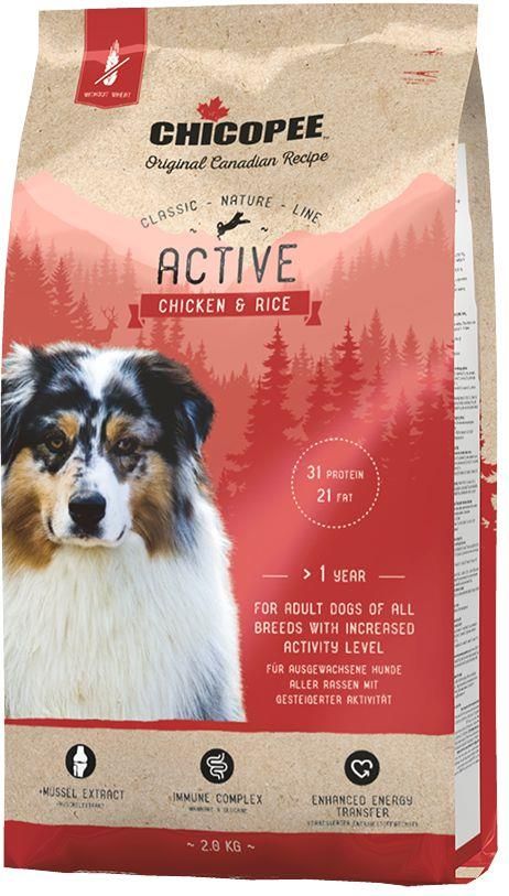 Karma Chicopee Classic Nature Active Chicken & Rice 2kg - Ceny i opinie ...