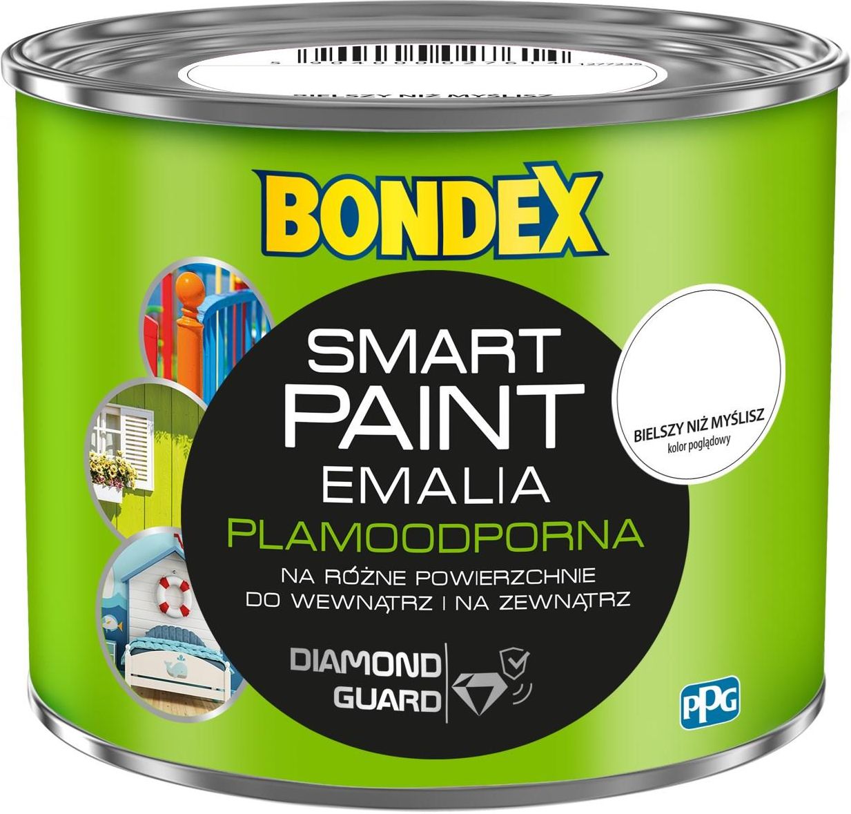 Farba Bondex Smart Paint Emalia Akrylowa Bielszy Niż Myślisz 0,5L ...