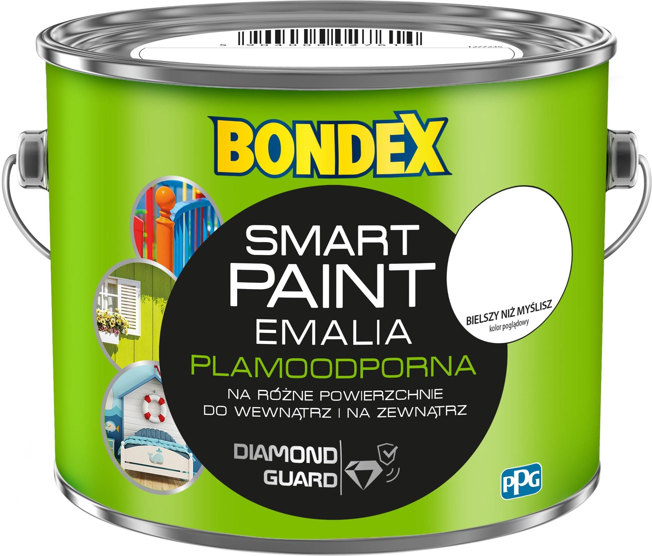 Farba Bondex SMART PAINT EMALIA PLAMOODPORNA bielszy niż myślisz 2,5L ...