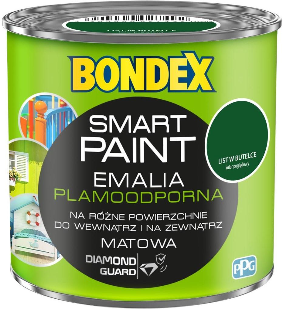 Farba Bondex SMART PAINT EMALIA PLAMOODPORNA list w butelce 0,2L ...