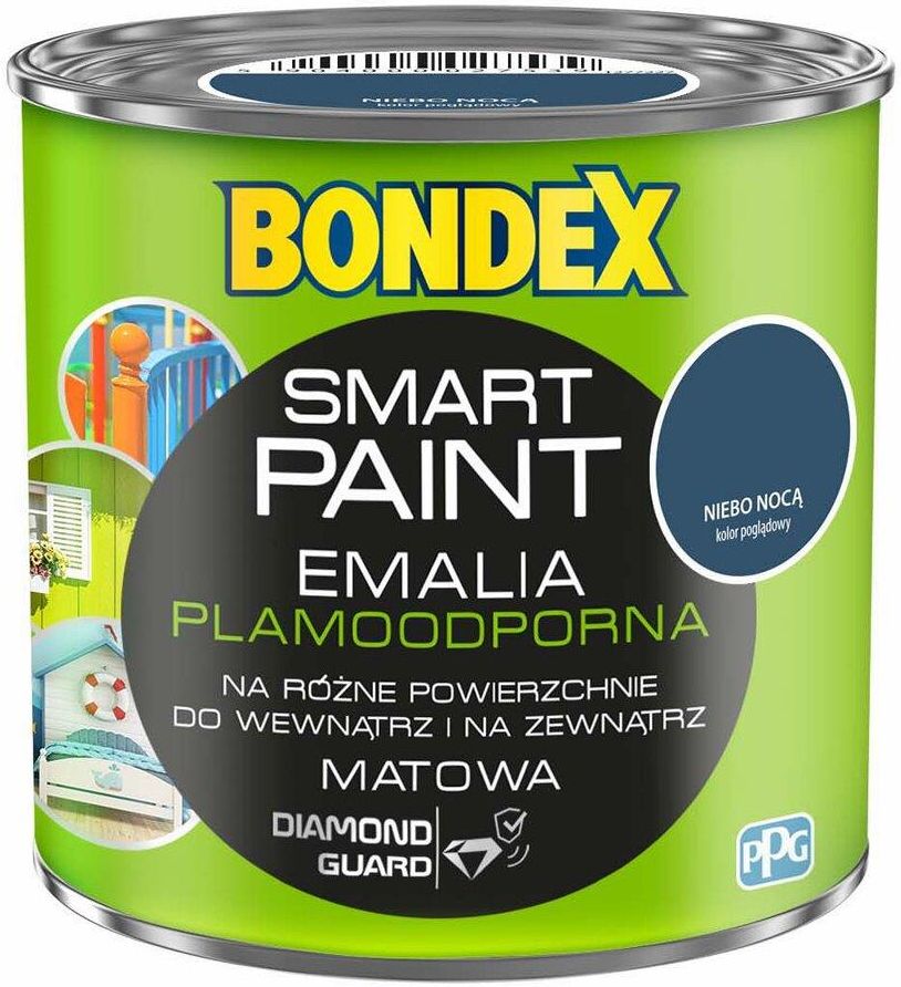 Farba Bondex SMART PAINT EMALIA PLAMOODPORNA niebo nocą 0,2L - Opinie i ...