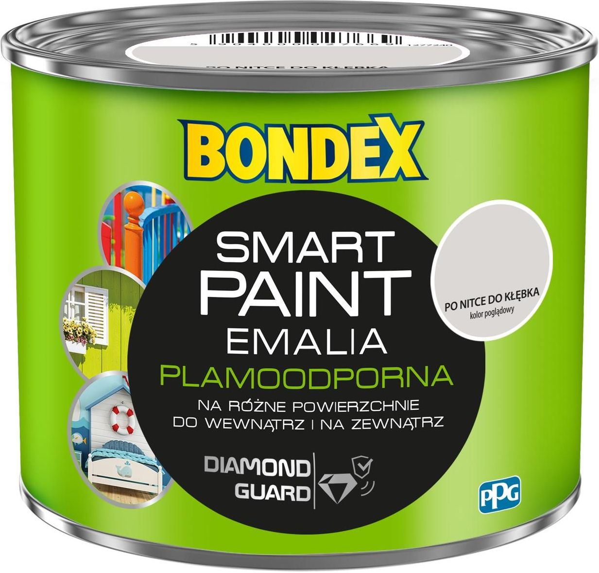 Farba Bondex SMART PAINT EMALIA PLAMOODPORNA po nitce do kłębka 0,5L ...