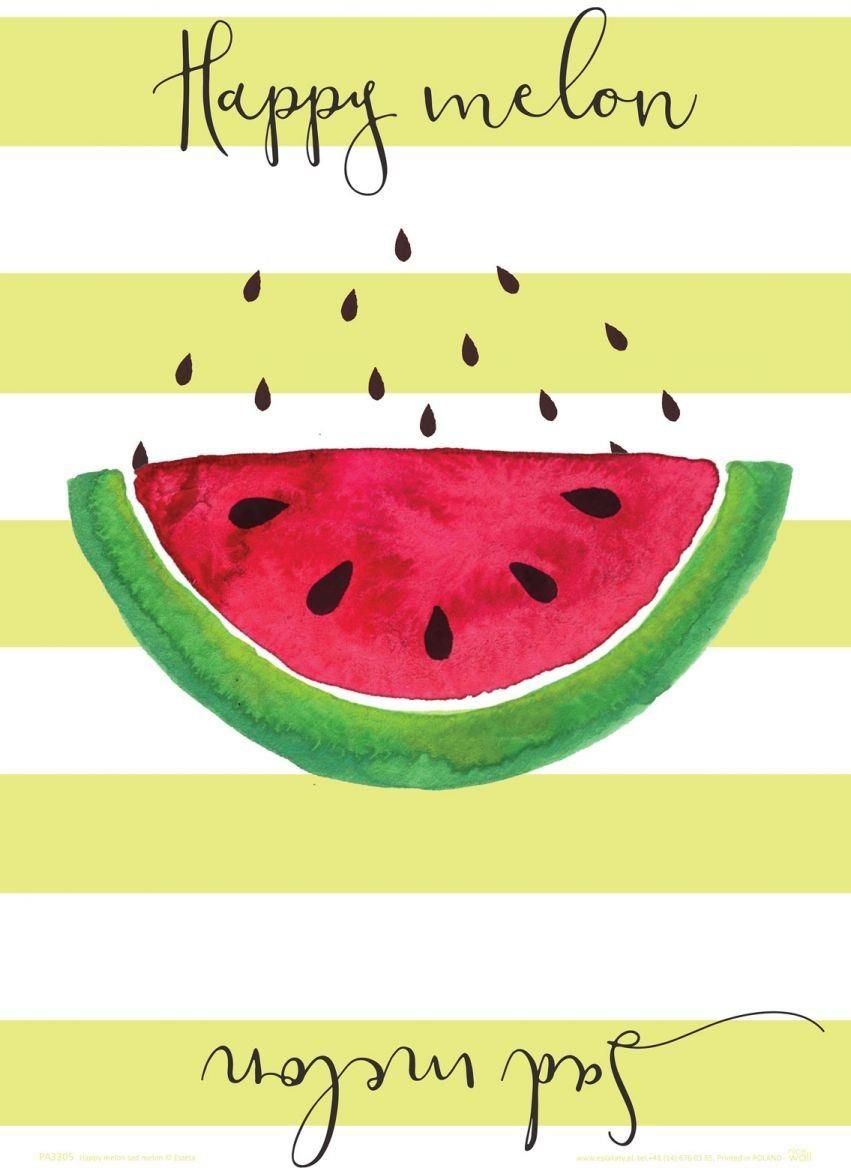 Happy Melon Sad Melon Plakat - Opinie i atrakcyjne ceny na Ceneo.pl