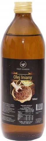 Trzy Ziarna Olej Lniany Nierafinowany 500 Ml Zimnotłoczony - Ceny i opinie - Ceneo.pl