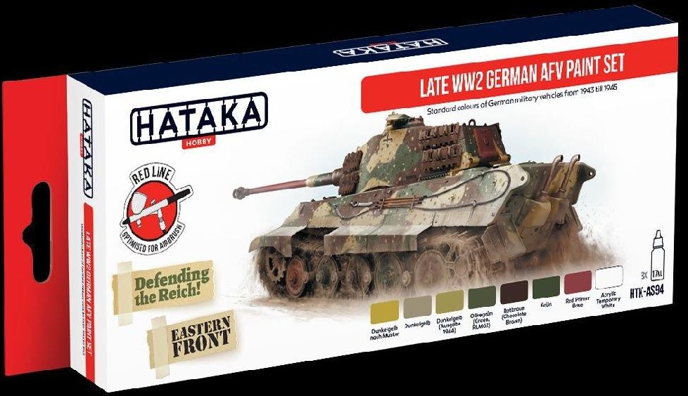 Hataka Hobby Zestaw Farb Modelarskich Red Line Htk As94 Late Ww2 German ...