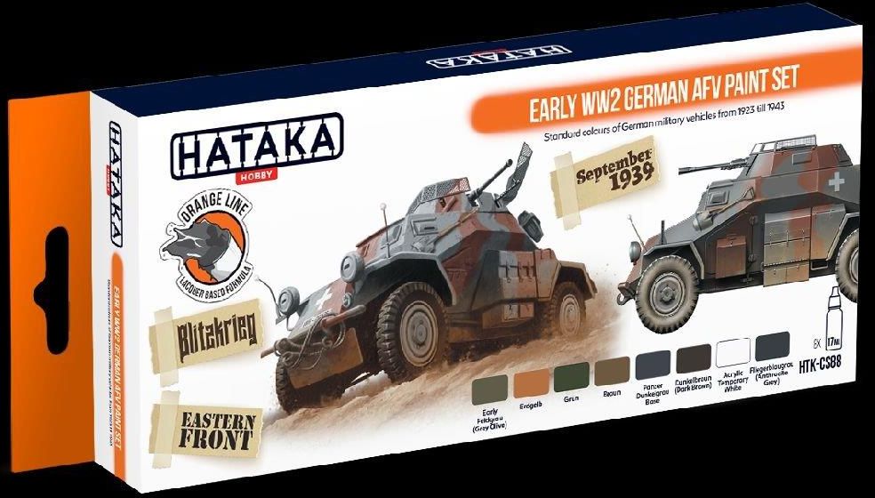 Hataka Hobby Zestaw Farb Modelarskich Orange Line Htk Cs88 Early Ww2 ...