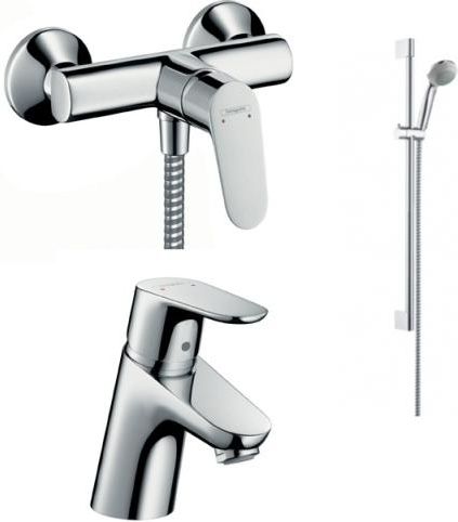 Zestaw prysznicowy Hansgrohe Focus E2 31730000 + 31960000 + 27763000 ...