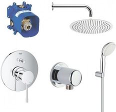 Zestaw prysznicowy Grohe Essence Slim 30cm 19285001 + 35501000 ...