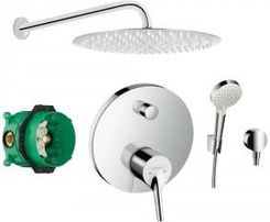 Zestaw prysznicowy Hansgrohe Talis S New Slim 30cm 72405000 + 26691400 ...