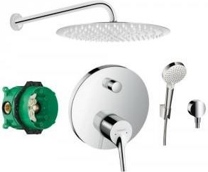 Zestaw prysznicowy Hansgrohe Talis S New Slim 30cm 72405000 + 26691400 ...