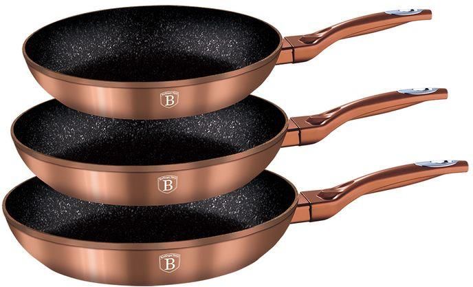 Berlinger Haus Zestaw 3 Patelni Granitowych Rose Gold (bh1278) - Opinie i atrakcyjne ceny na ...