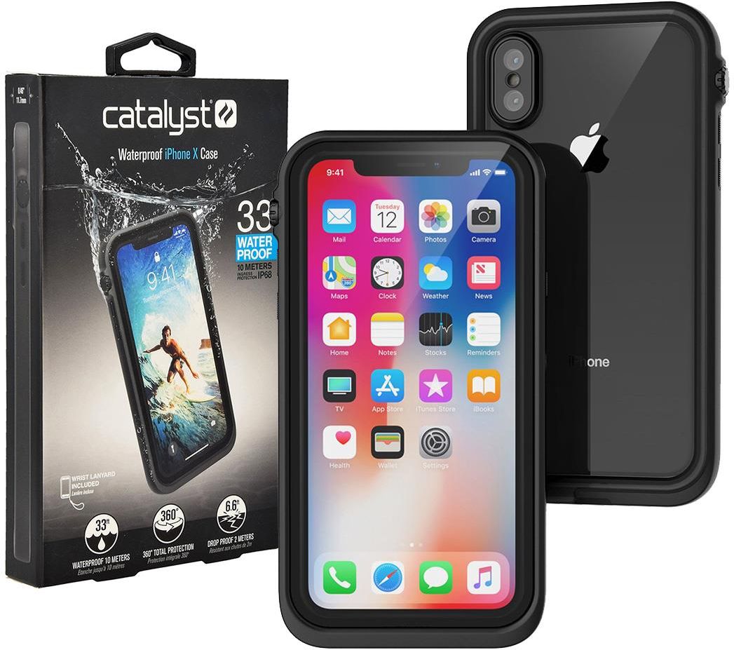 Catalyst Waterproof Case do iPhone X Stealth Black - Etui na telefon ...
