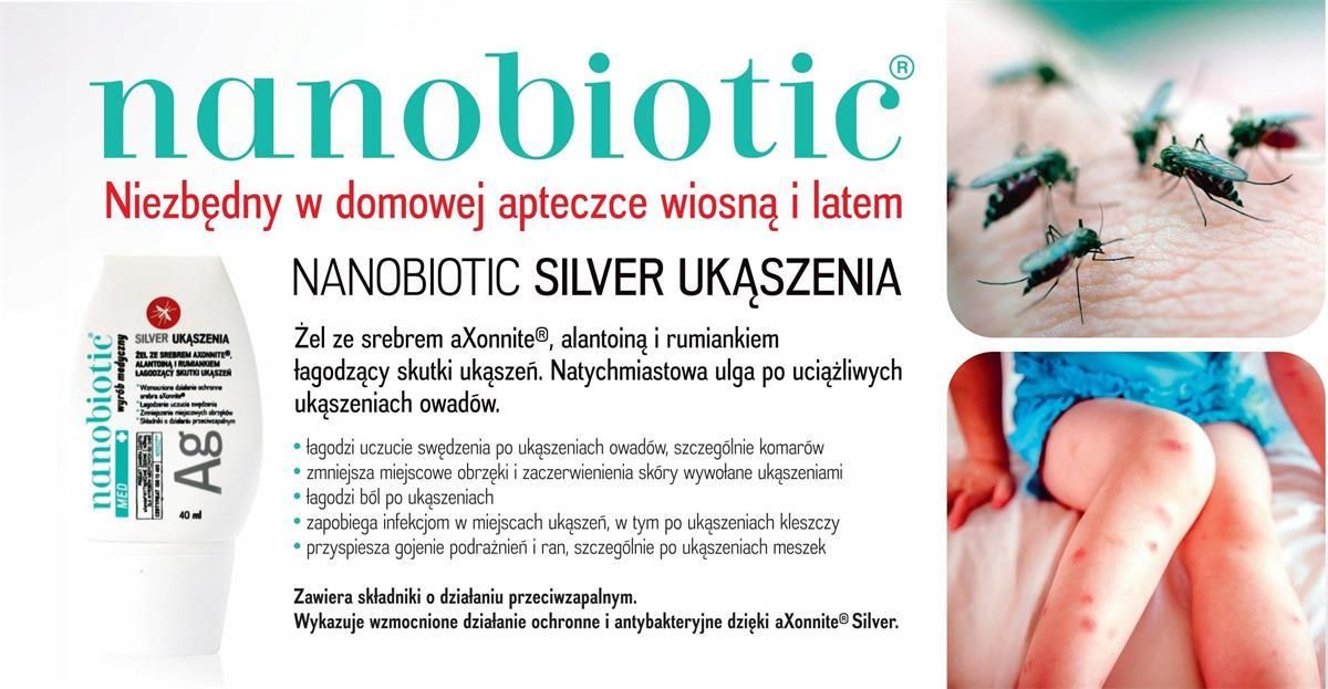 Nanobiotic Med+ Silver Ukąszenia żel łagodzący skutki ukąszeń 40ml ...