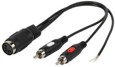 VIVANCO Adapter DIN-RCA 0.2m (46074) - Opinie i ceny na Ceneo.pl