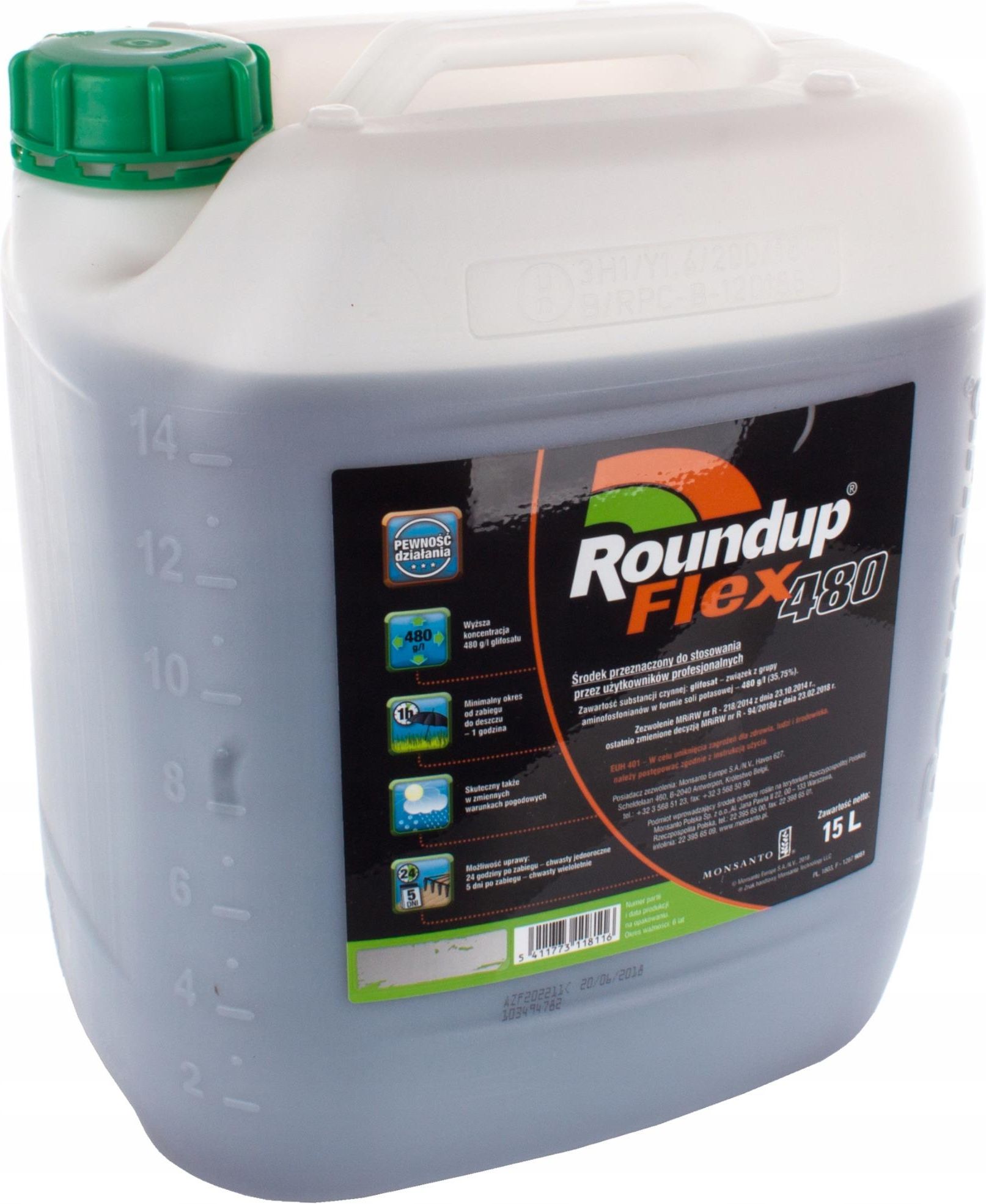 Monsanto Roundup Flex 480 15L - Ceny i opinie - Ceneo.pl