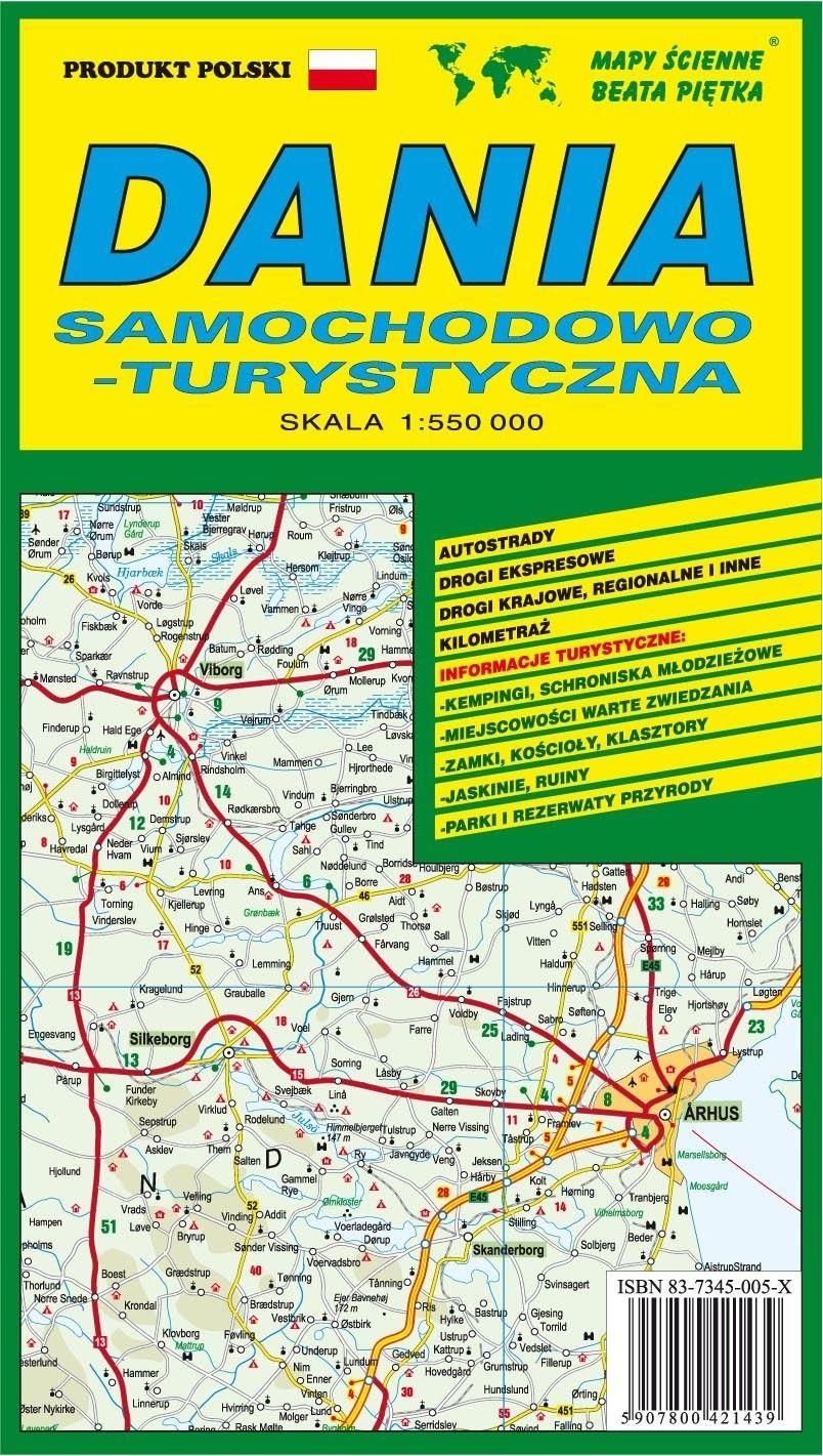 Dania mapa samochodowo-turystyczna - Ceny i opinie - Ceneo.pl