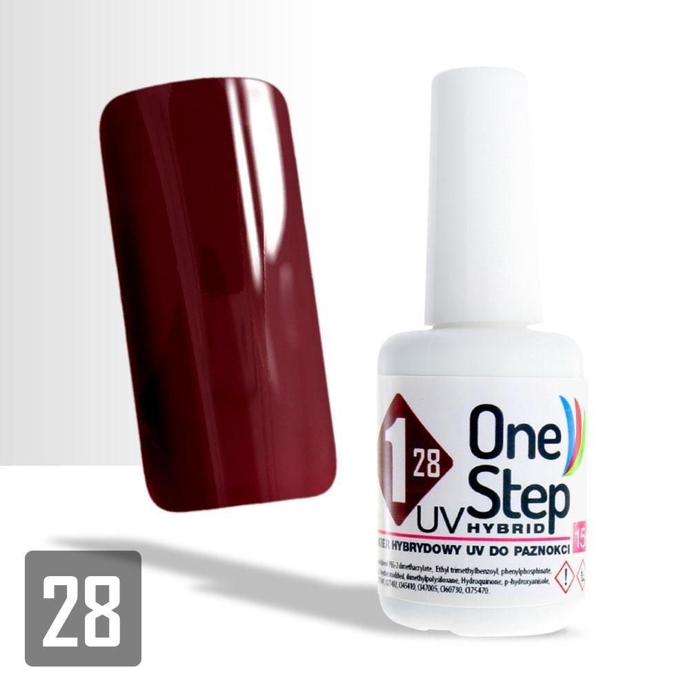 Allepaznokcie One Step UV Hybrid-lakier hybrydowy UV/LED 3w1 buraczkowy ...
