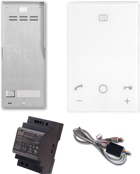 Domofon ACO Domofon Głośnomówiący Familio 1-Rodzinny Natynkowy Czytnik ...