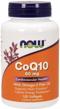 Now Foods Koenzym Q10 60mg & Omega-3 120kaps. - Opinie i ceny na Ceneo.pl