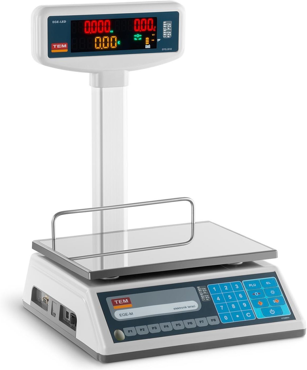Waga sklepowa - 6 kg / 2 g - legalizacja TEL006B1D-V2-B1 - Ceny i ...