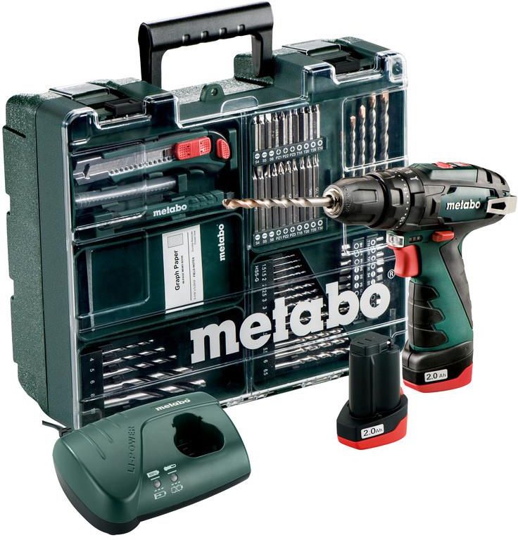 Wiertarko-wkrętarka Metabo PowerMaxx SB Basic Set 600385920 - Opinie i ...