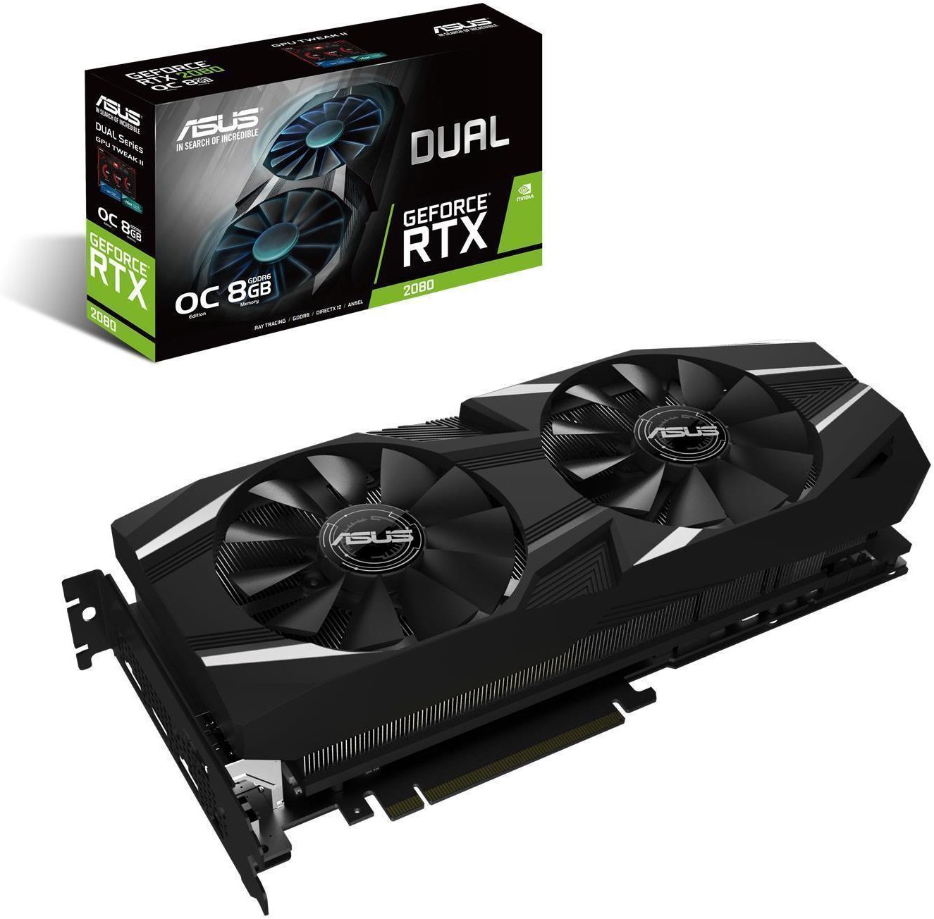 ASUS GeForce RTX 2080 DUAL OC 8GB GDDR6 (DUALRTX2080O8G) - Karta ...