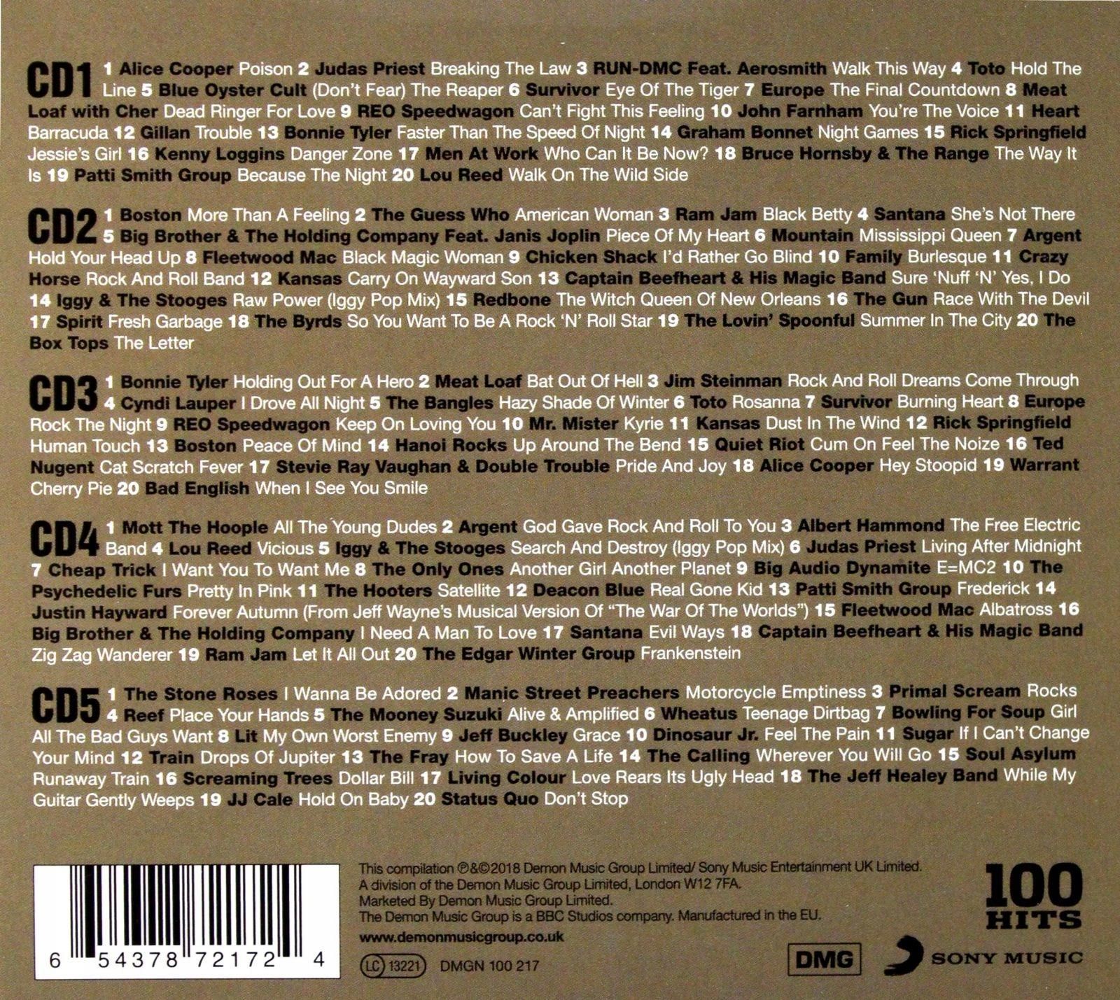 Płyta kompaktowa 100 Hits - The Best Rock Album [5CD] - Ceny i opinie ...