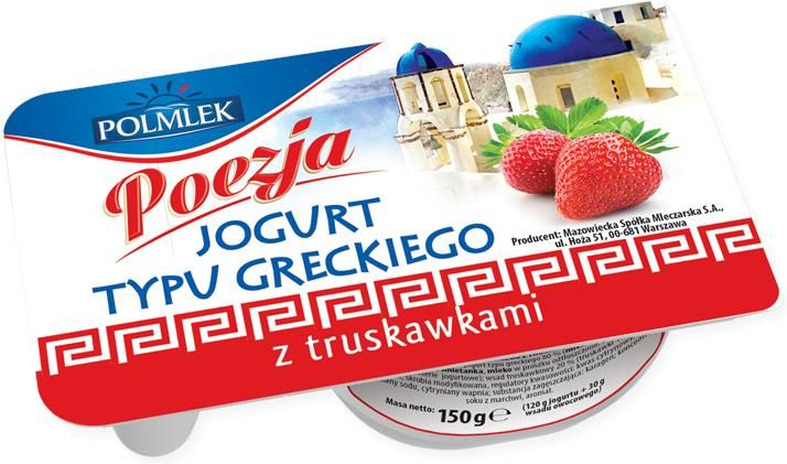 Polmlek Jogurt Grecki Z Truskawkami 150G - Ceny i opinie - Ceneo.pl
