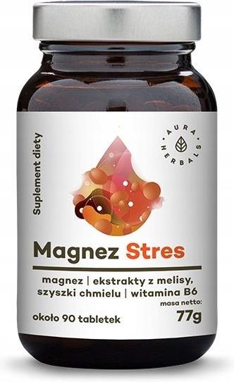 Aura Herbals Magnez Stres 90 tabl - Opinie i ceny na Ceneo.pl
